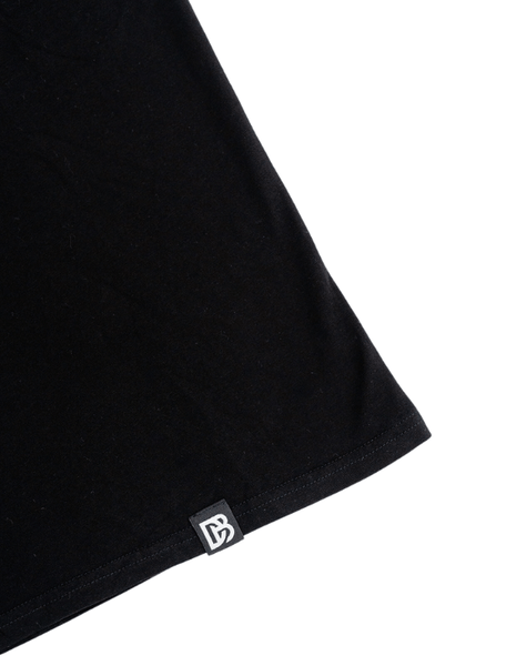 Black Essential Drop Shoulder Tee | Dapper Boi