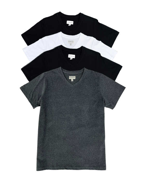 Essential Premium V-Neck 4-Pack 2.0 | Dapper Boi