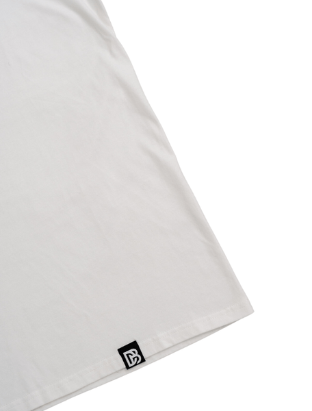 White Essential Drop Shoulder Tee | Dapper Boi